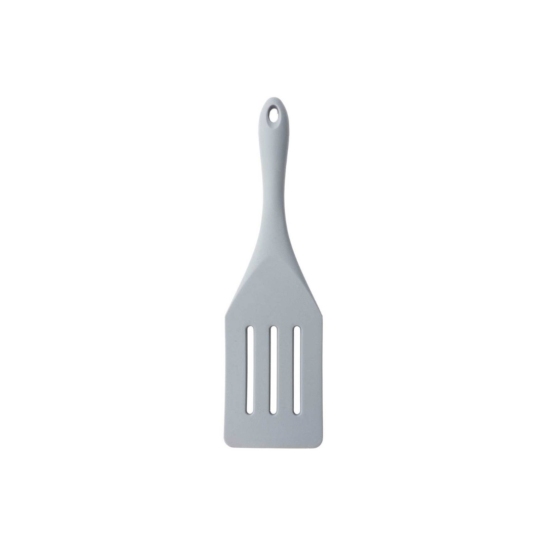 Spurtle Spatula - Wide Slotted Silicone - Gray – Toast & Table