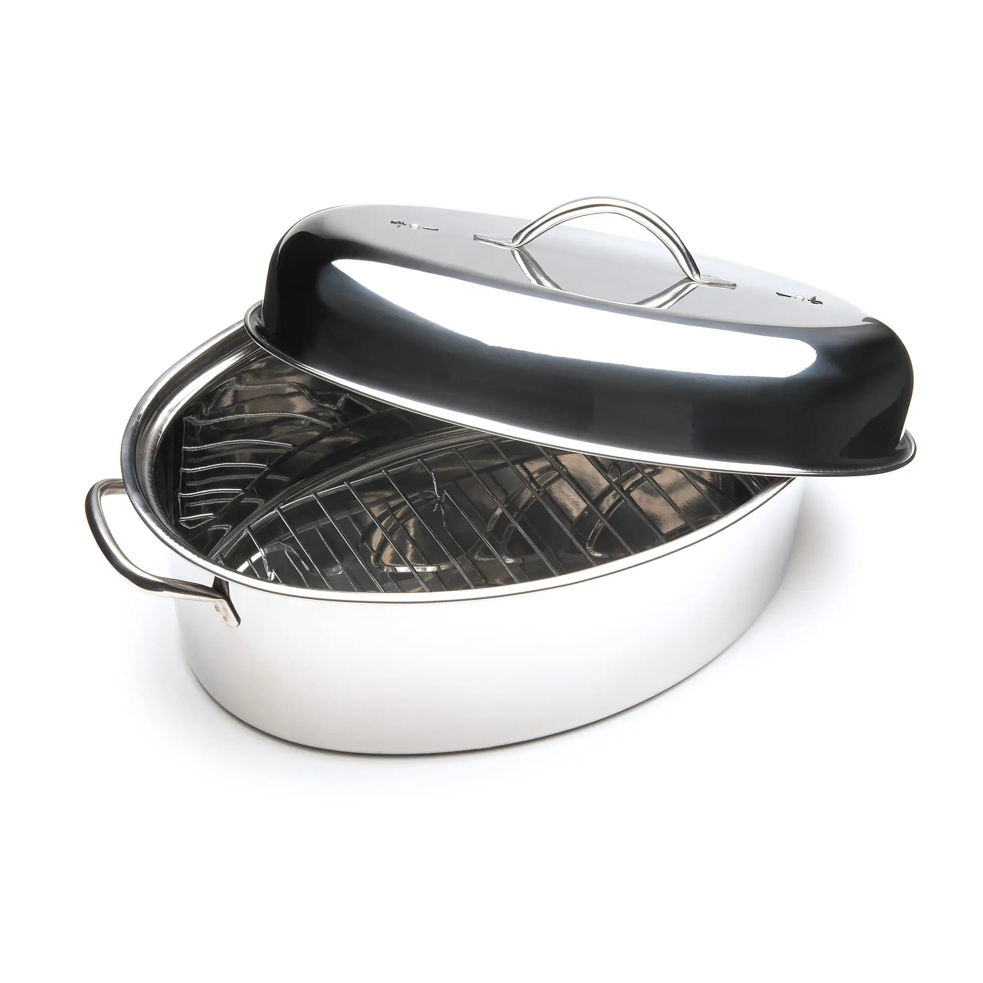 Stainless Steel Oval Roaster Set – Toast & Table
